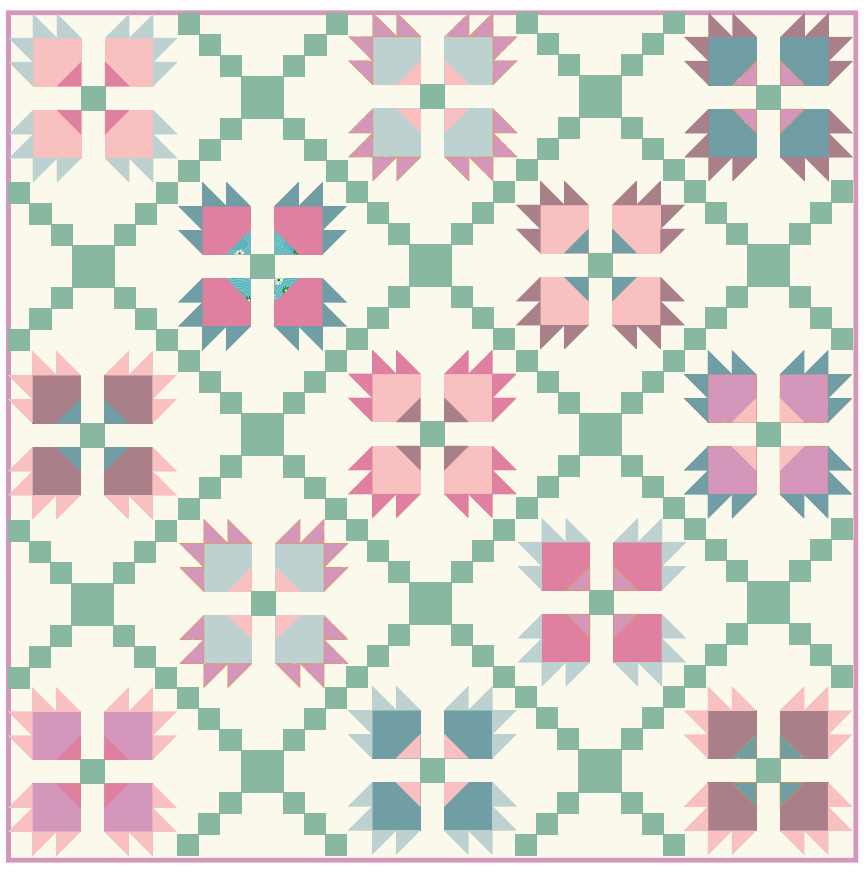 Ocean Sunset Archie Throw Quilt Kit, version 1 – Penelope Handmade Shop